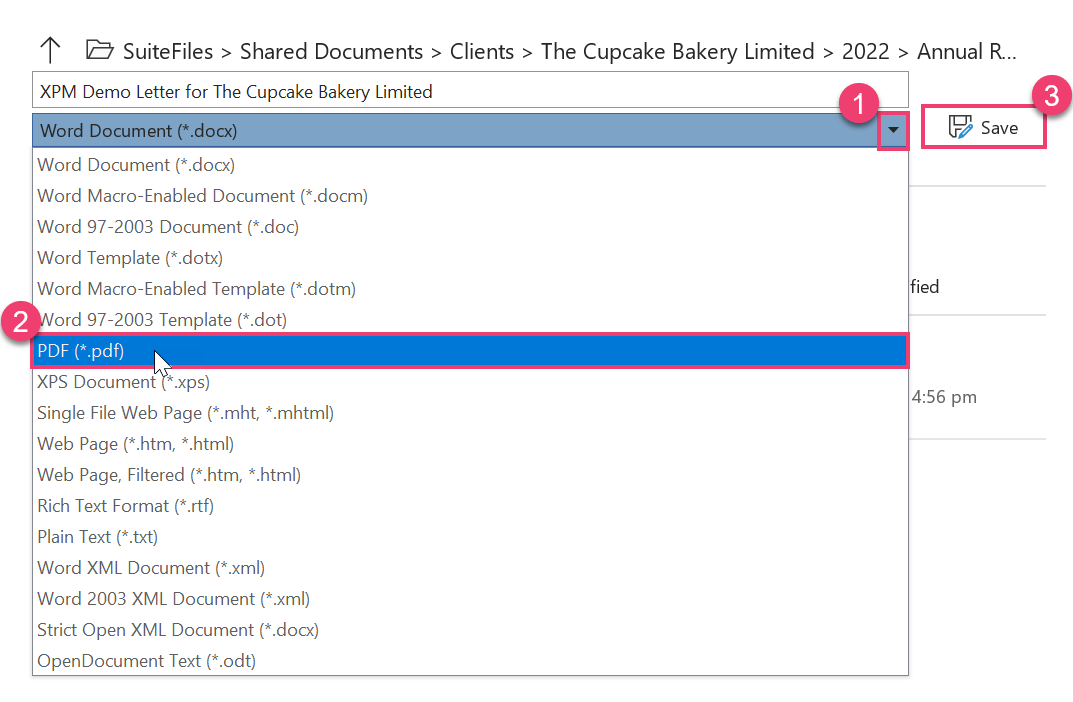 How to convert a Word document to PDF
